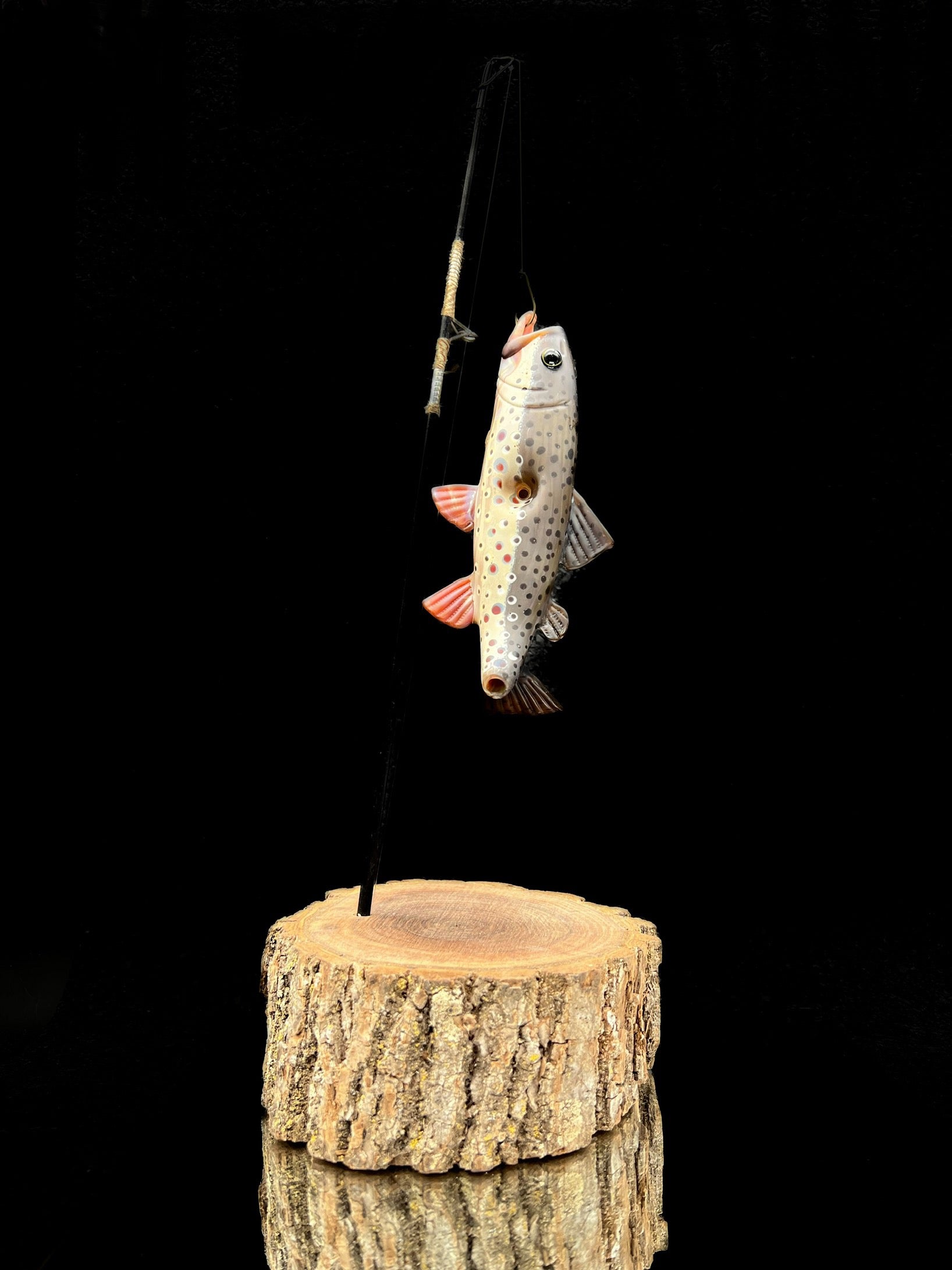 Trapper Studios Brown Trout Dry Pipe – Connoisseur Smoke Shop